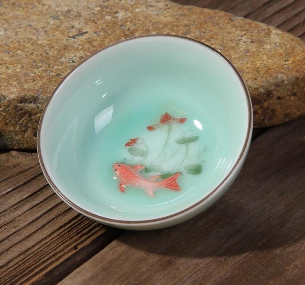 Koi Pond Tea Cup | Spring Sakura